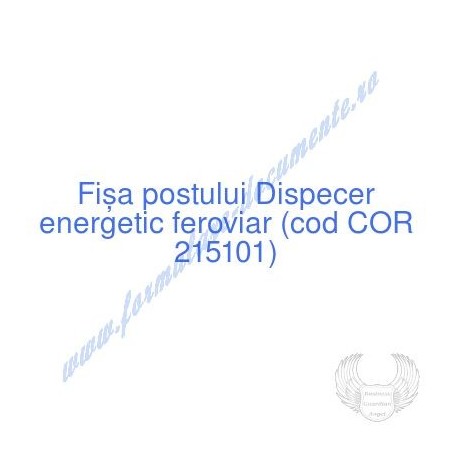 Fișa postului și Fișă de evaluare a performanțelor individuale pentru ...