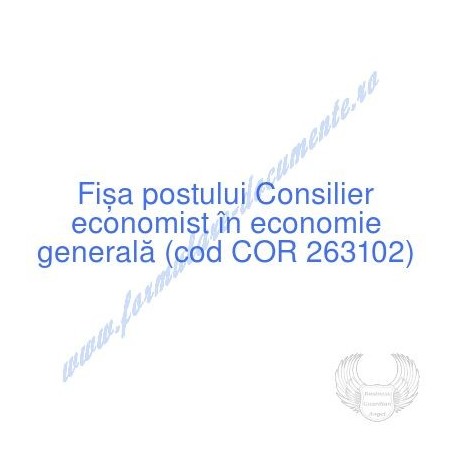 Fișa postului și Fișă de evaluare a performanțelor individuale pentru ...