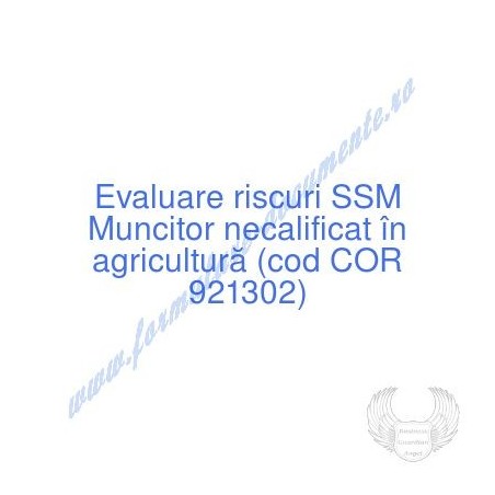 Evaluarea riscurilor de accidentare și îmbolnăvire profesională pentru ...
